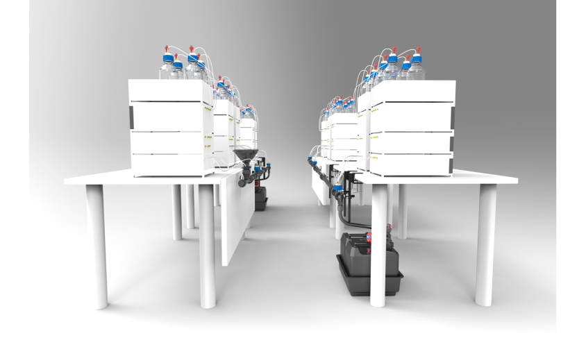 Flexible Waste Disposal System for HPLC Workstations
